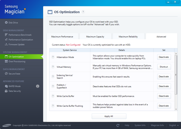 CDRLabs.com - Magician Software - Samsung SSD 850 EVO 120GB Solid State Drive - Reviews
